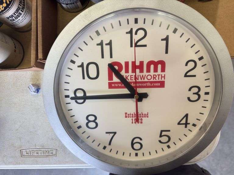 Richmond Kenworth Wall Clock, 12" Round - Hamilton-Maring Auction Group