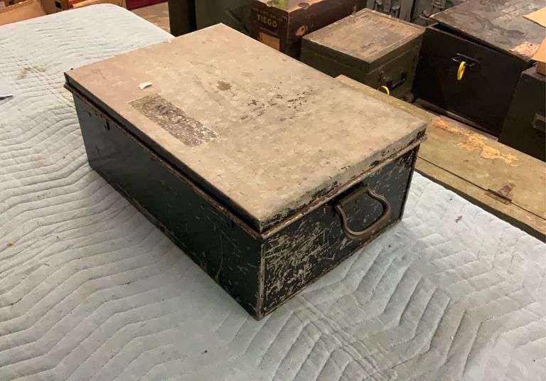 Vintage Metal Lock Box - Hamilton-Maring Auction Group