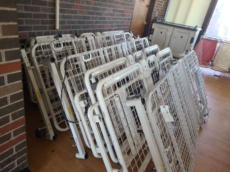 (6) Metal Hospital Bed Frames - Located in Open En - Hamilton-Maring ...