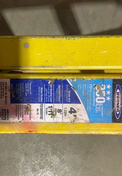 Werner 4 ft step ladder - Hamilton-Maring Auction Group