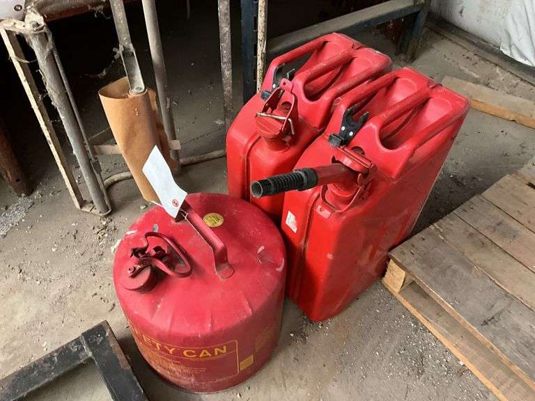 Metal Gas Cans - Hamilton-Maring Auction Group