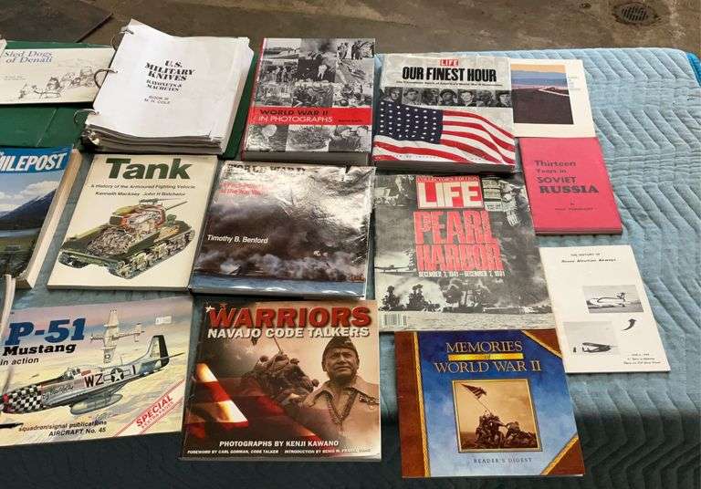 Box of military books, WW2 - Hamilton-Maring Auction Group