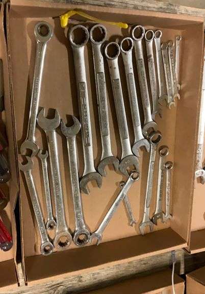 Flat of craftsman wrenches - Hamilton-Maring Auction Group