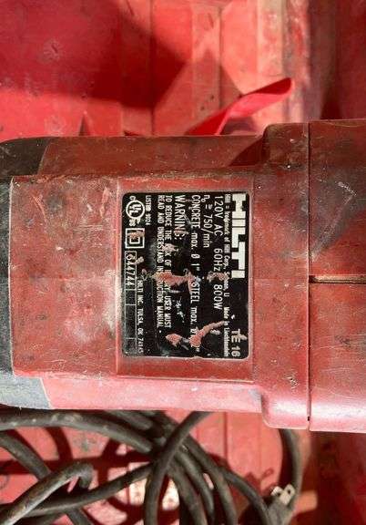 Hilti TE16 hammer drill - Hamilton-Maring Auction Group
