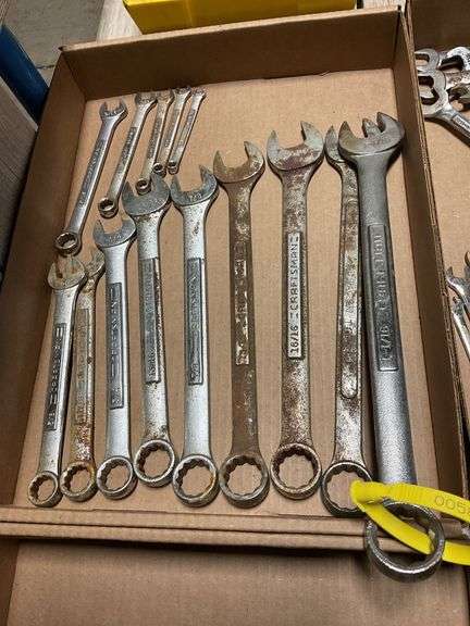 Flat of craftsman wrenches - Hamilton-Maring Auction Group