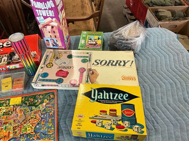 Box of board games - Hamilton-Maring Auction Group