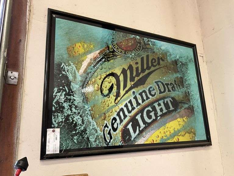 Miller Genuine Draft Light Framed Picture - 32" x 46" - located east ...