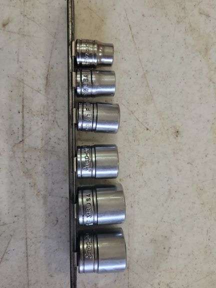 Snap On Sae 8 Point 3/8" Drive Socket Set - Hamilton-Maring Auction Group