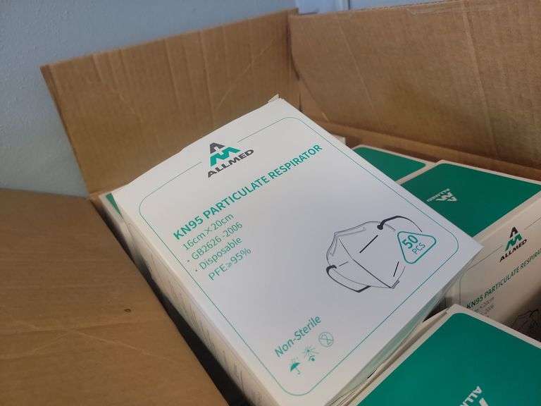 (2) Boxes containing n95 masks- Location ppe room - Hamilton-Maring ...
