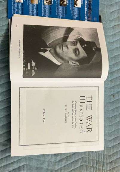 Box of Illustrated history of WW2 books - Hamilton-Maring Auction Group