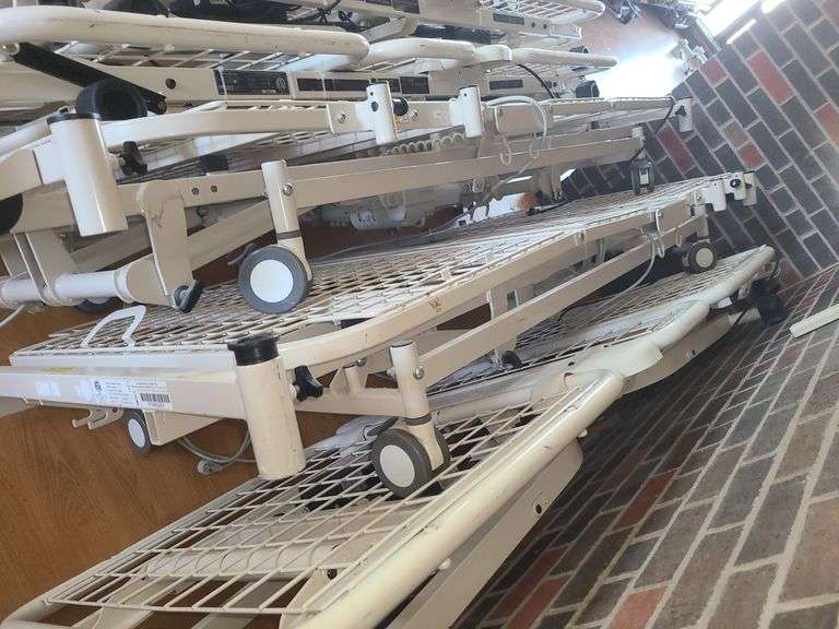 (6) Metal Hospital Bed Frames - Located in Open En - Hamilton-Maring ...