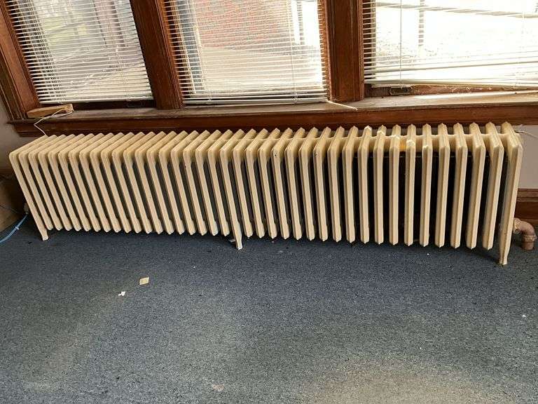 Vintage Cast Iron Radiator, Approx. 8' Long, Locat - Hamilton-Maring ...
