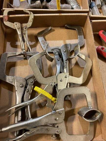 Flat of vice grip clamps - Hamilton-Maring Auction Group