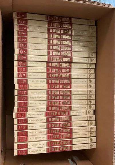 Box of Illustrated WW2 encyclopedia set, 24 books - Hamilton-Maring ...