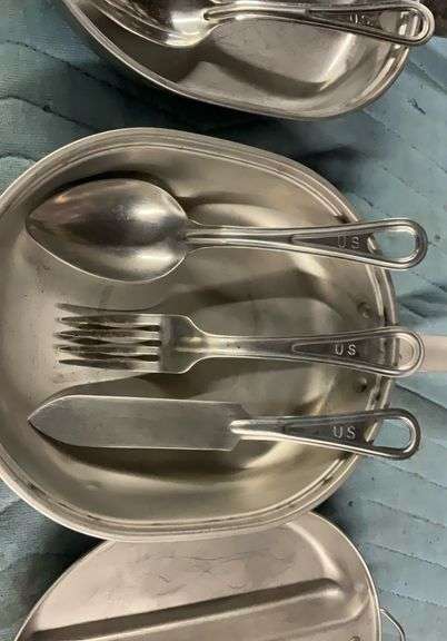 Box of US Military Mess Kits - Hamilton-Maring Auction Group