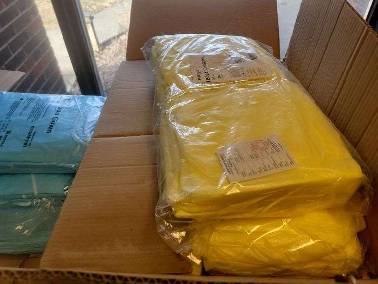 (2) Boxes Containing Isolation Gowns- Location PPE - Hamilton-Maring ...