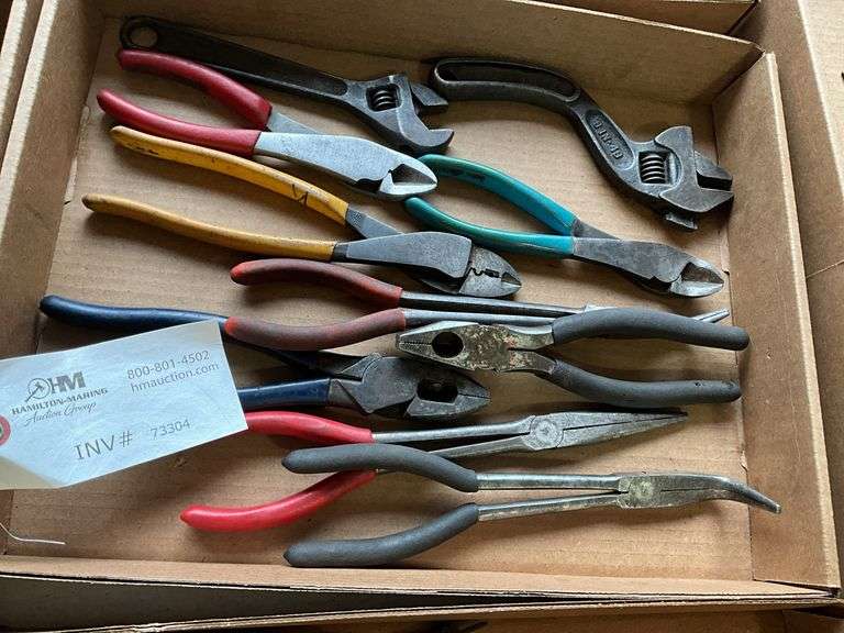 Needle Nose Pliers, Pliers, Crescent Wrenches - Hamilton-Maring Auction ...