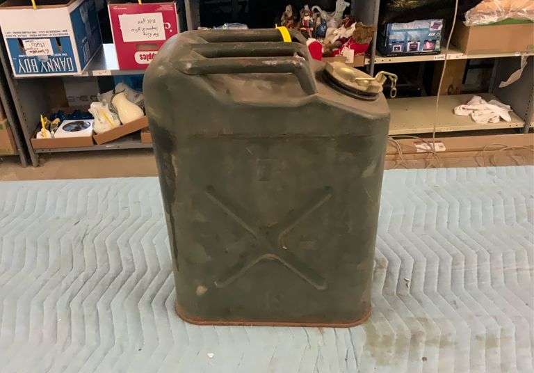 Vintage Metal Jerry Can - Hamilton-Maring Auction Group