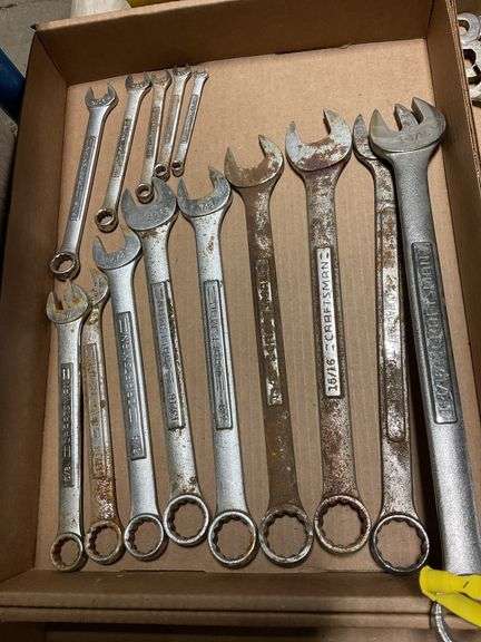 Flat of craftsman wrenches - Hamilton-Maring Auction Group