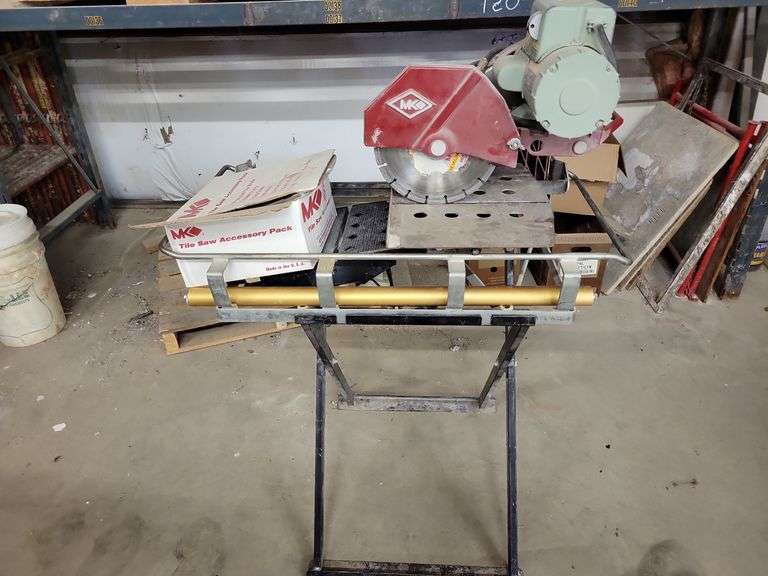 MK 101 Tile Miter Saw with Stand, 10" Blade, Extra - Hamilton-Maring ...