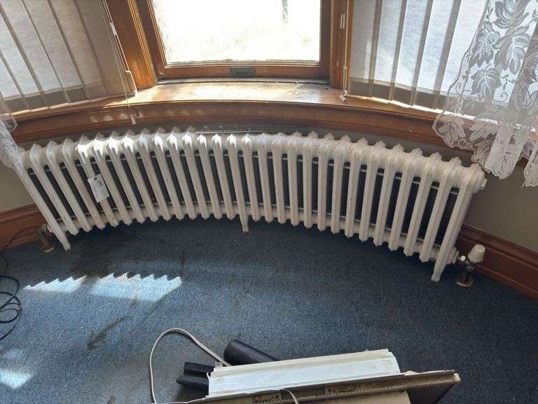 Vintage Cast Iron Curved Radiator, Approx. 62" Lon - Hamilton-Maring ...