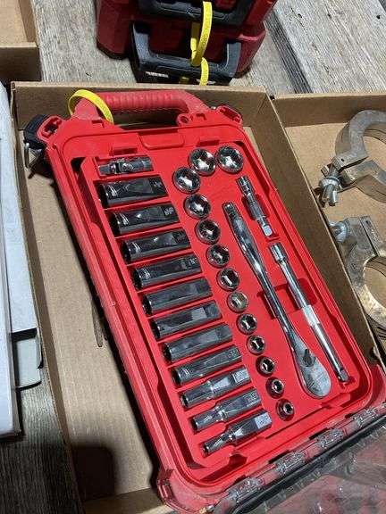 Milwaukee 3/8 drive socket set, rachet & extension - Hamilton-Maring ...