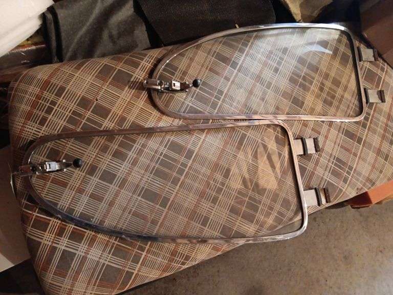 (2) Glass Windows with Chrome Trim and Hardware, ( - Hamilton-Maring ...