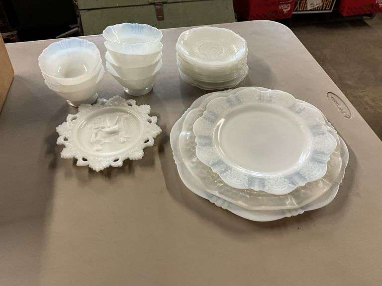 1 box of white glassware - Hamilton-Maring Auction Group