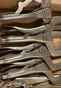 Flat of vice grips & clamps - Hamilton-Maring Auction Group