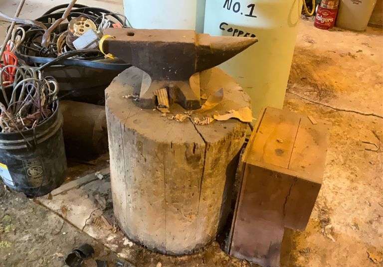 Anvil on a stump Building #2 - Hamilton-Maring Auction Group