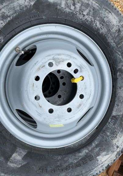 (4) heavy duty trailer tires mounted on rims, 235/ - Hamilton-Maring ...
