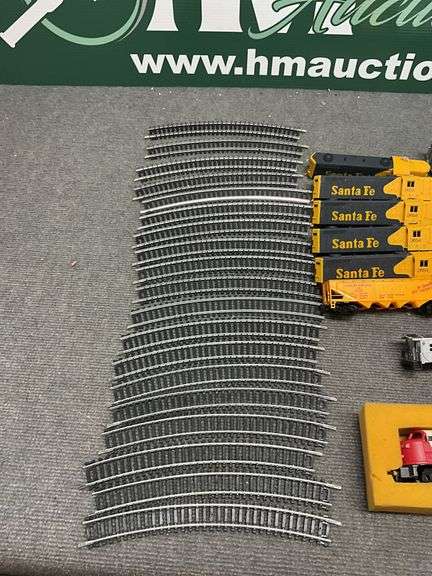 Box of train tracks, locomotive covers, & SOO Loco - Hamilton-Maring ...