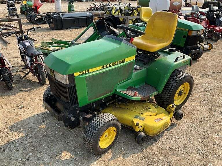 John Deere 445 Riding Lawn Mower, All Wheel Steer, - Hamilton-Maring ...