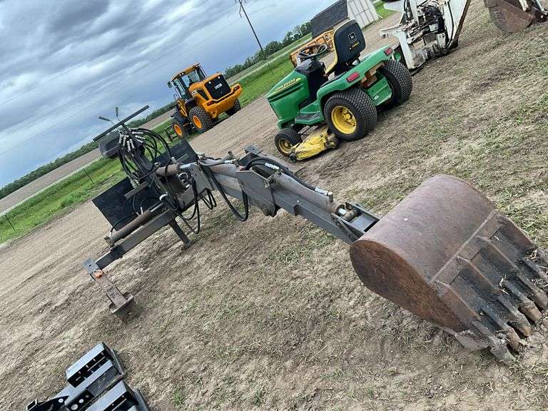 Universal Skid Loader/ 3 Point Backhoe Attachment, - Hamilton-Maring ...