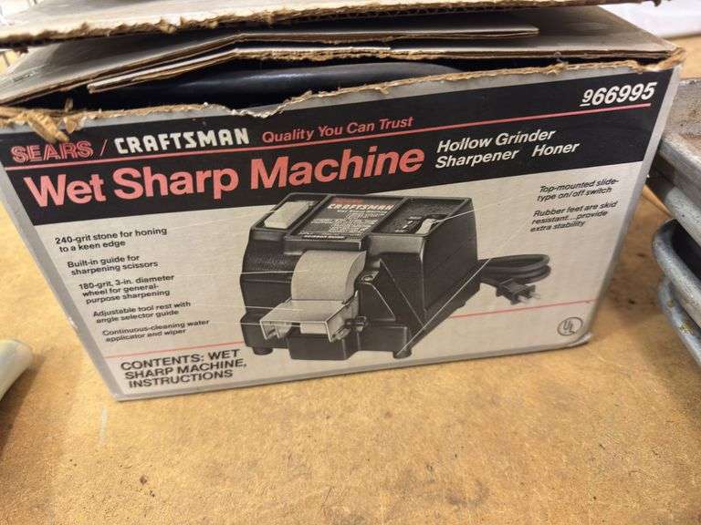 Craftsman wet sharp machine - Hamilton-Maring Auction Group
