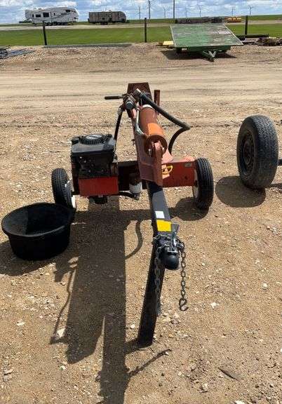 Husky 22-ton log splitter, 6.5hp, runs - Hamilton-Maring Auction Group