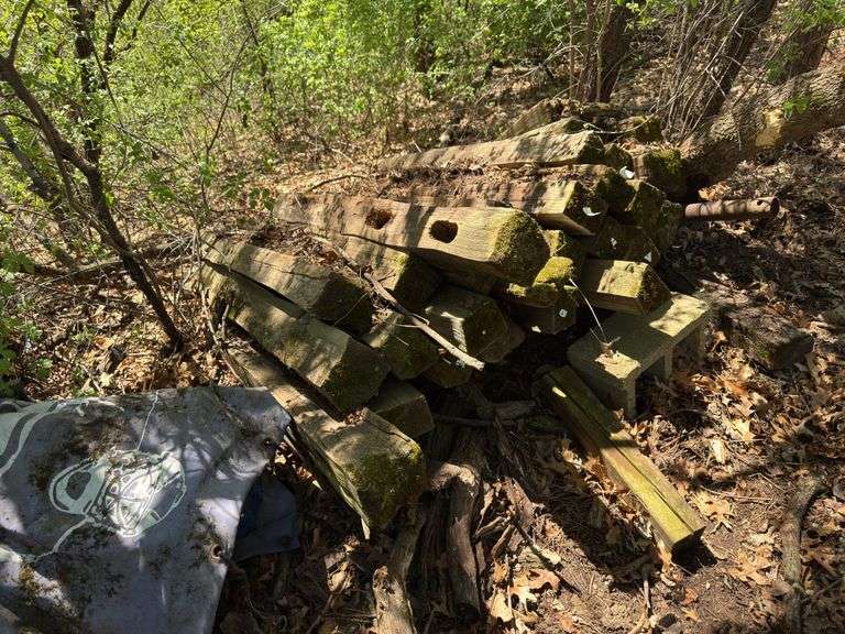 Assorted Hand Split Fence Posts - Hamilton-Maring Auction Group