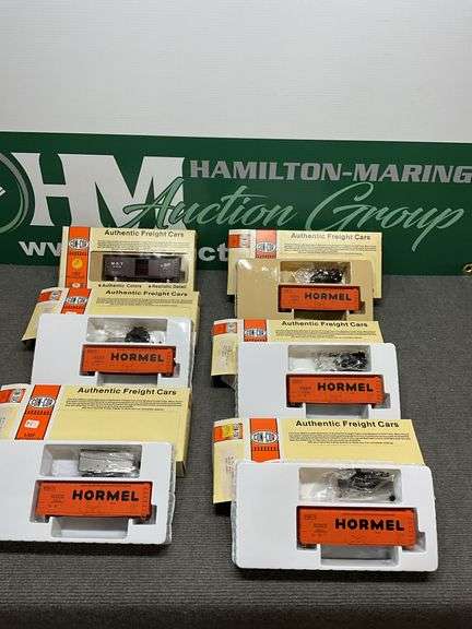 (6) HO scale Con-Cor train car kits; Hormel Meats - Hamilton-Maring ...