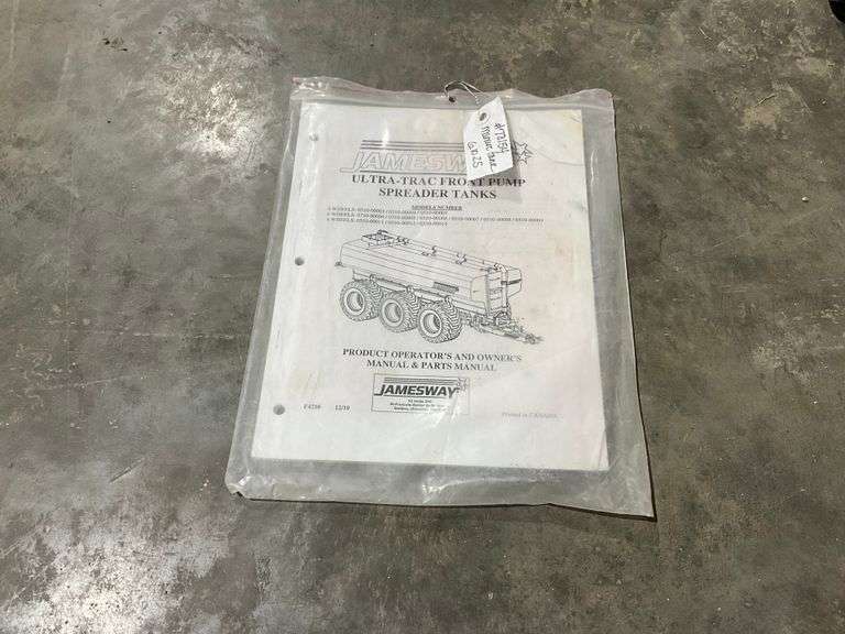 Jamesway Ultra-Trac Manure Tank, Model 5100 w/Hyd. - Hamilton-Maring ...