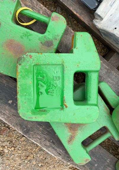 (5) John Deere lawn mower weights - Hamilton-Maring Auction Group