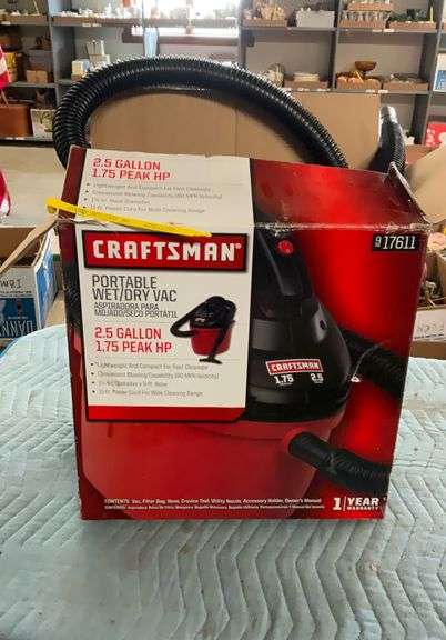 Craftsman 2.5-gal Shop Vacuum - TOP ONLY - Hamilton-Maring Auction Group