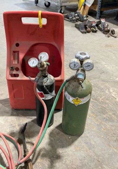 Mini Torch Set W Tanks Hoses And Handle Hamilton Maring Auction Group