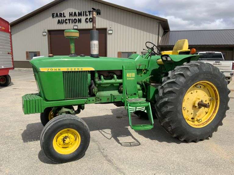 John Deere 4010 tractor, diesel; WF; 1 hyd, 3pt, - Hamilton-Maring ...