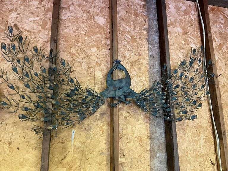 (2) Decorative Metal Peacocks - Hamilton-Maring Auction Group