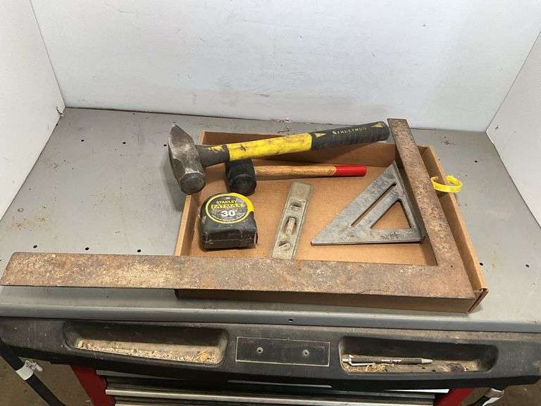 Flat w/Speed Square, Level, Hammers ** This piece - Hamilton-Maring ...