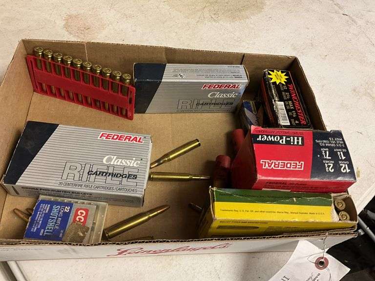 Ammunition - 12 gauge Shot Shells, 308 Win, .22 Caliber, 270 S. Point ...