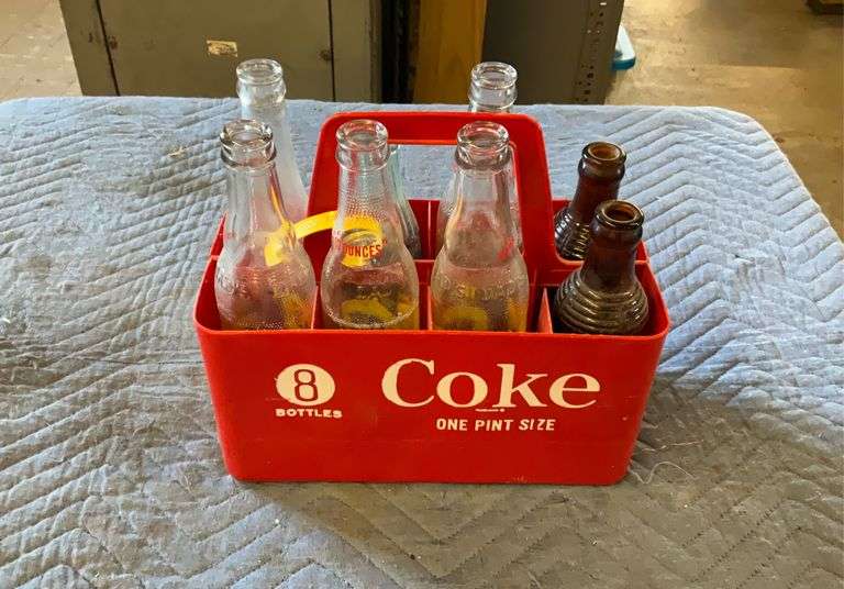 Vintage Pop Bottles (Coke & Orange & Dads Rootbeer - Hamilton-Maring ...