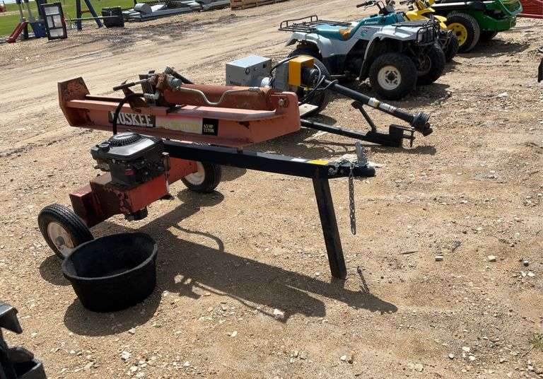 Husky 22-ton log splitter, 6.5hp, runs - Hamilton-Maring Auction Group
