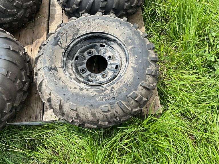Set of ATV Tires, Carlisle 25x10.00-12 and 25x11.0 - Hamilton-Maring ...