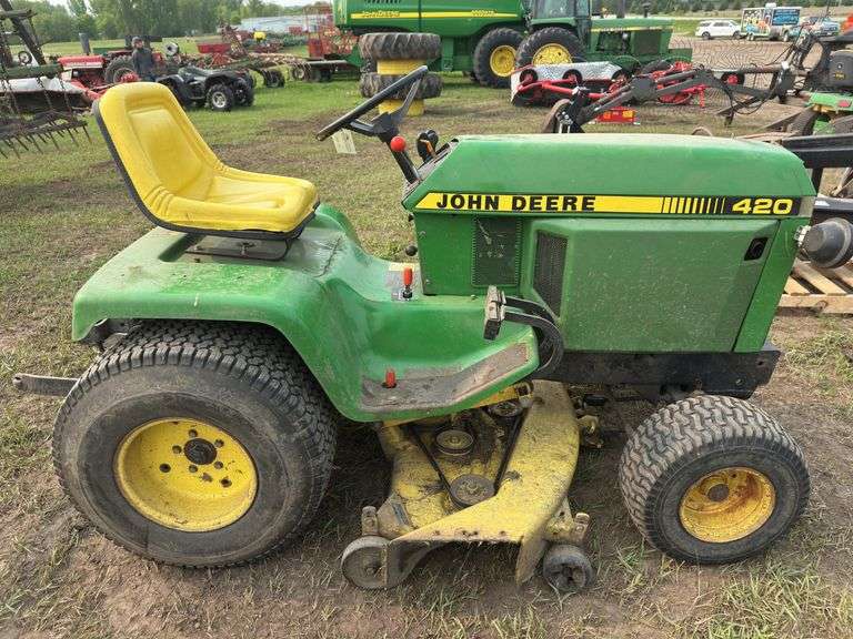 John Deere 420 Garden Tractor, 3200 Hours, Hydro, - Hamilton-Maring ...